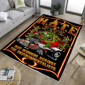 Hate Hot Rod Rug - Dingmun