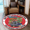 Rat Fink Mopar King Of Hemi Hot Rod Round Rug - Dingmun