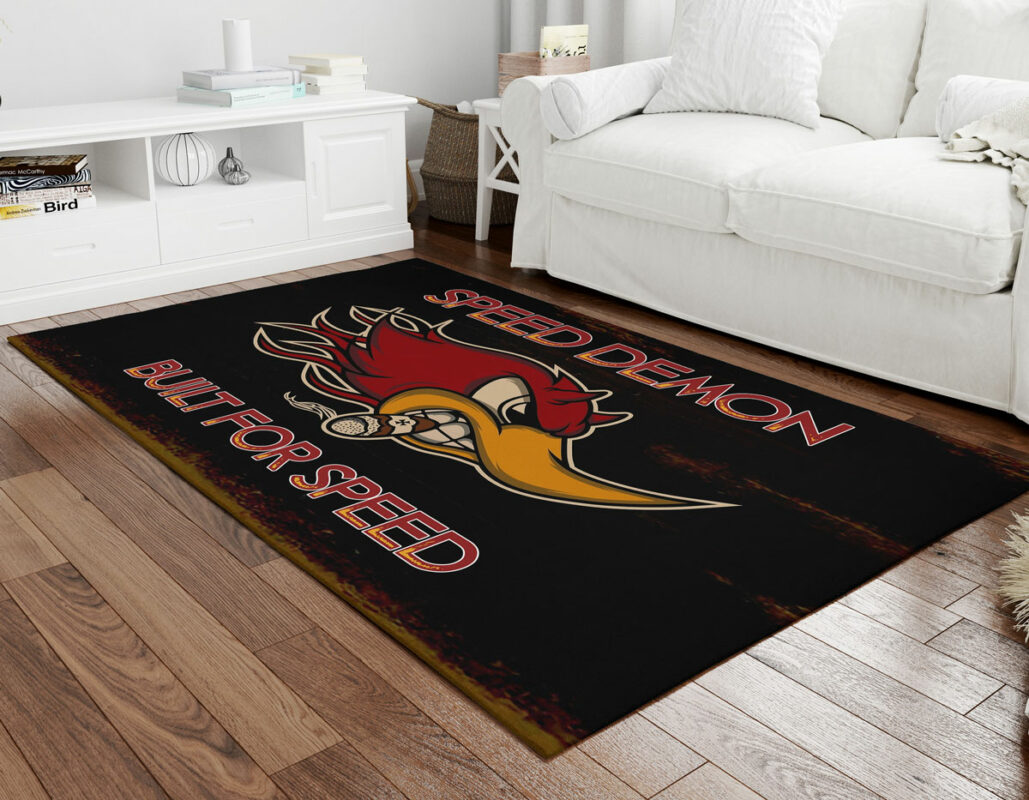 Speed Demon Buil For Speed Hot Rod Rug - Dingmun