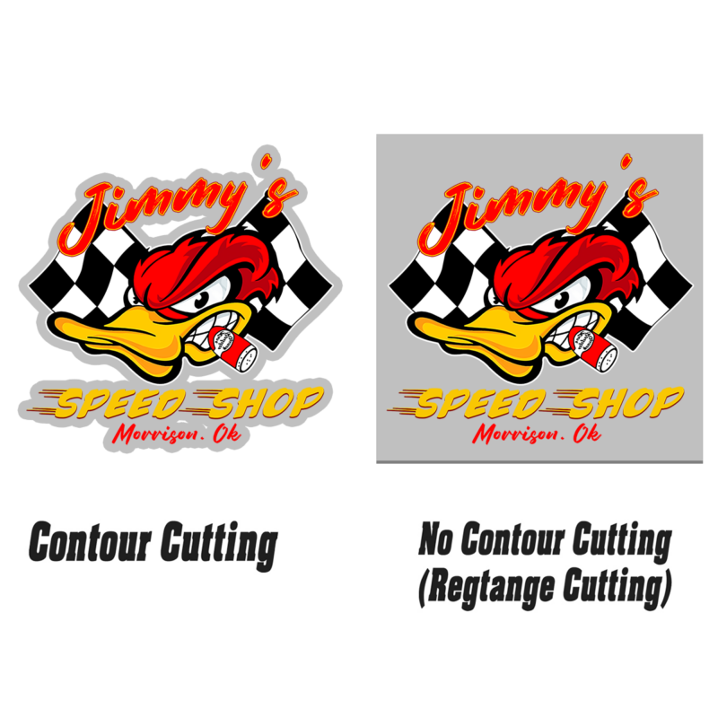 Personalized Hot Rod Garage Hot Rod Duck Speed Shop Vinyl Sticker - Dingmun