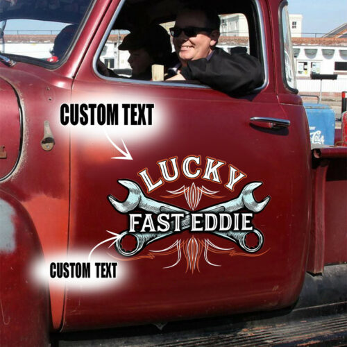 Skull And Bones Pinstripe Vinyl Decals For Trucks, Lowriders, Hot Rod ...