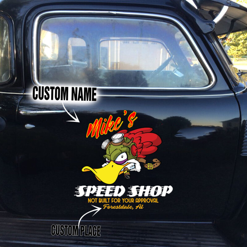 Mr Horsepower Decal, Large Hot Rod Speed Shop Woodpecker Door Car Vinyl ...