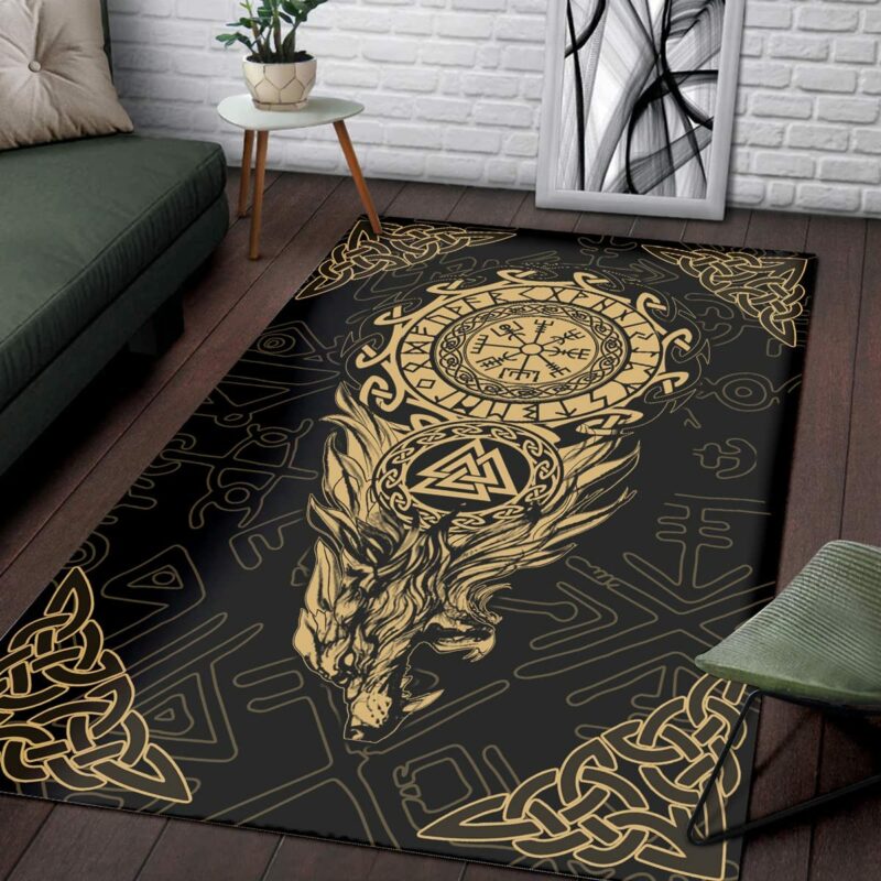 Traditional Warrior Viking Tribal Norse Viking Area Rugs Decor for ...