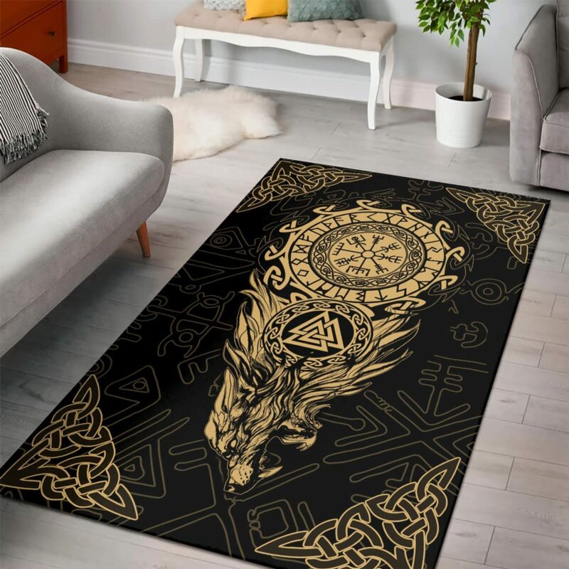 Traditional Warrior Viking Tribal Norse Viking Area Rugs Decor for ...