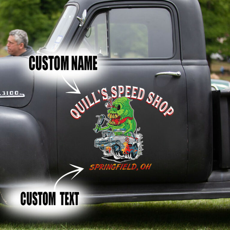 Kustom Kulture Rat Rod Set 02 Vinyl Stickers - Dingmun