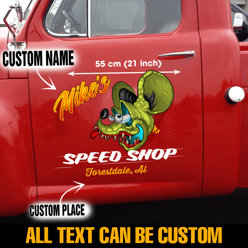 Rat Fink Vinyl Lettering Decal For Cars - Dingmun
