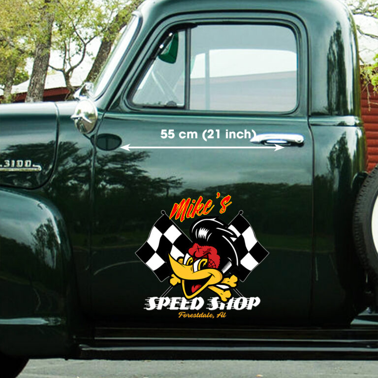 Personalized Hot Rod Mr Horsepower Woodpecker Vinyl Sticker For Cars ...