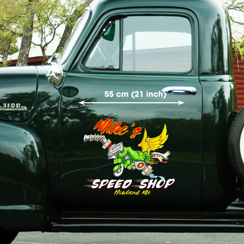 Funny Personalized Rat Fink Vinyl Stickers For Truck, Lowrider, Hot Rod ...