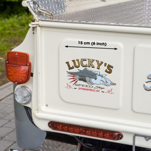 Pack 2 Of Old School Custom Spark Plug Hot Rod Pinstripe Decals - Dingmun