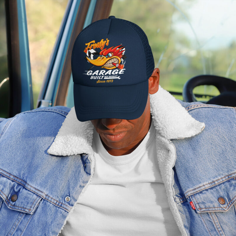 Personalized Hot Rod Woodpecker Mr. Horsepower Trucker Cap - Dingmun