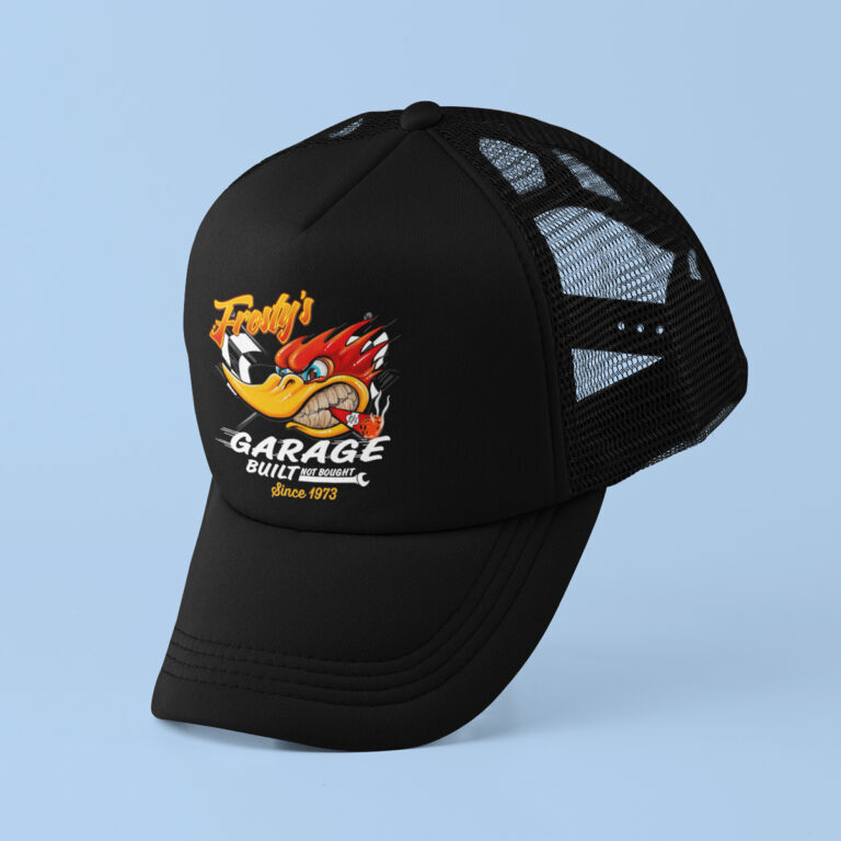 Personalized Hot Rod Woodpecker Mr. Horsepower Trucker Cap - Dingmun