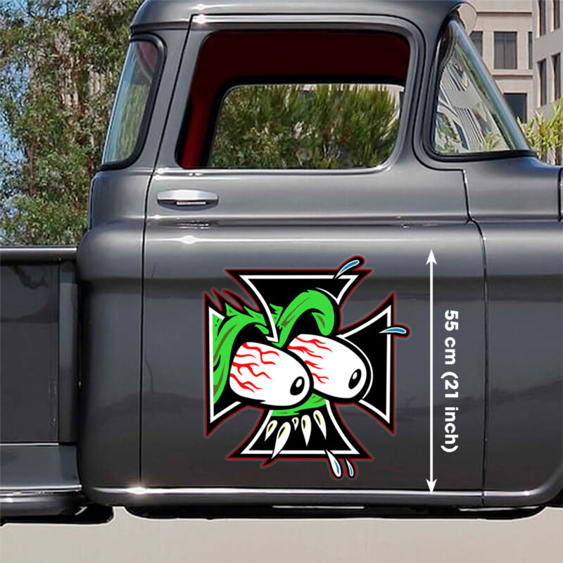 Rat Fink Hot Rod Monster Truck Window Stickers For Guys - Dingmun