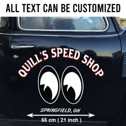 Custom Moon Eyes Vinyl Decals For Car's Door And Windows Set 2 Pcs Of ...