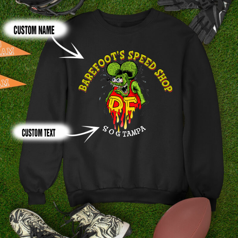 Custom Name And Place Hot Rod Rat Fink T Shirt - Dingmun