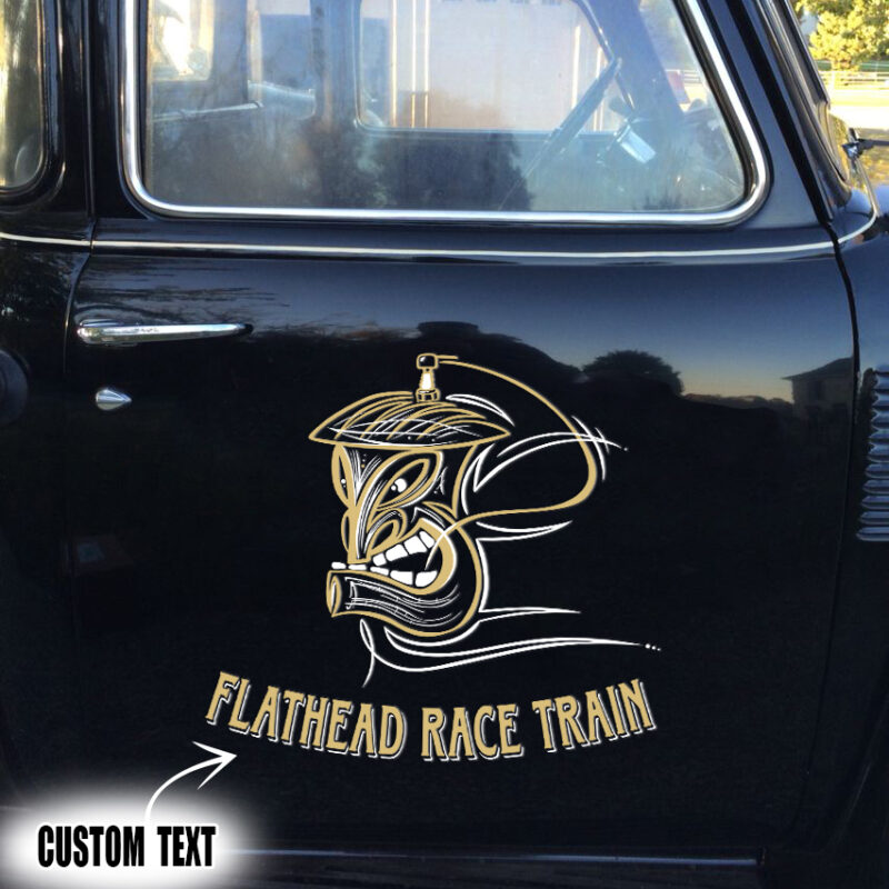 Hot Rod Garage Pinstripe Big Car Vinyl Graphict Stickers - Dingmun