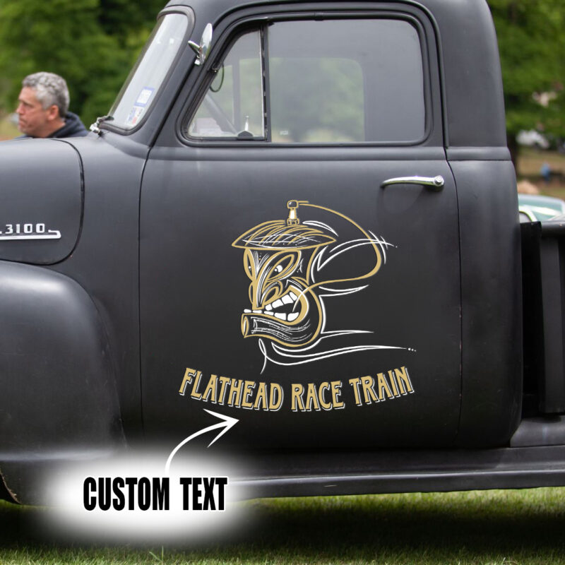 Hot Rod Garage Pinstripe Big Car Vinyl Graphict Stickers - Dingmun