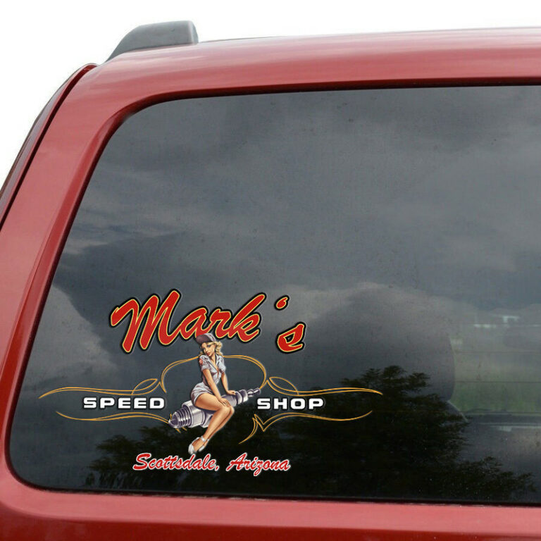 Custom Kustom Kulture Pin Up Candle Spark Plugs Vinyl Sticker For Car ...