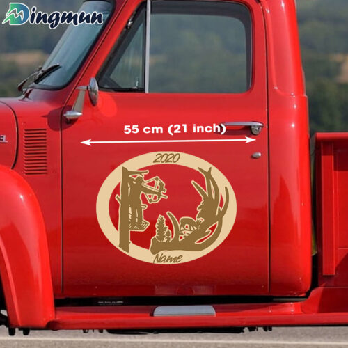 Custom Deer Hunting Vinyl Decals Stickers For Cars Side Door - Dingmun