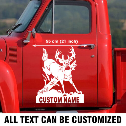 Large Custom Name Deer Hunting Vinyl Decals - Dingmun