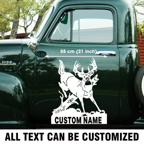 Large Custom Name Deer Hunting Vinyl Decals - Dingmun
