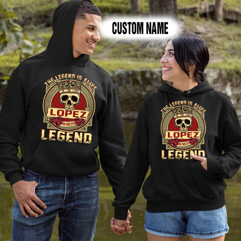 Personalized Name Shirts The Ledend Is Alive Lopez An Endless Legend ...