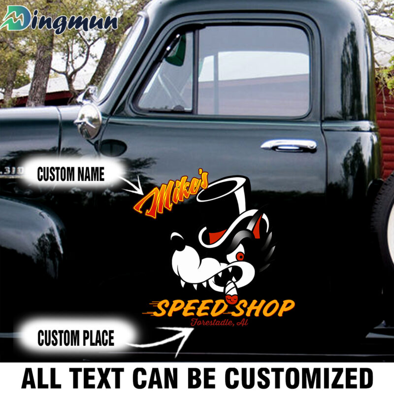 Personalized Lone Wolf Decal Door Car Art Transparent Vinyl Sticker ...