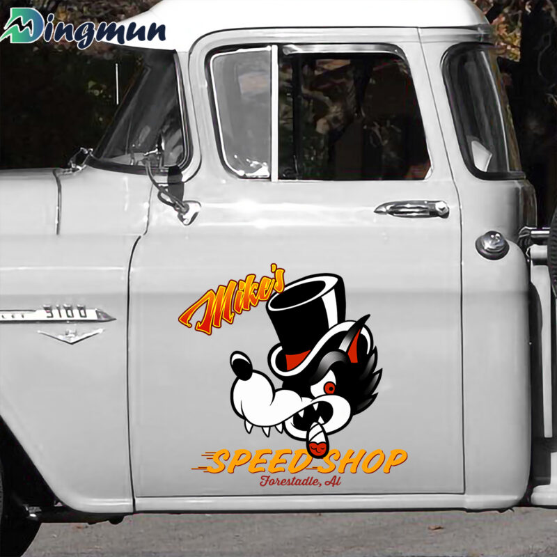 Personalized Lone Wolf Decal Door Car Art Transparent Vinyl Sticker ...