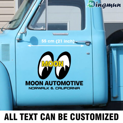 Customizable Moon Eyes Automotive Large Transparent Vinyl Decals ...