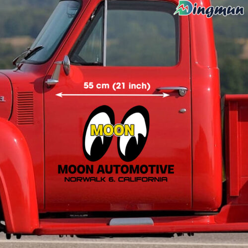Customizable Moon Eyes Automotive Large Transparent Vinyl Decals ...