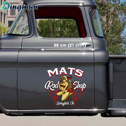 Pinup Girl Car Decal Stickers For Hot Rod Muscle Car, Lowrider, Truck ...