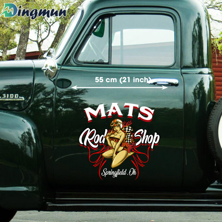 Pinup Girl Car Decal Stickers For Hot Rod Muscle Car, Lowrider, Truck ...