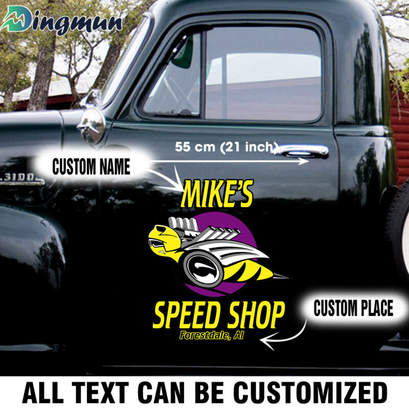 Old School Rumble Bee Vinyl Decals For Hot Rod Vehicle - Dingmun