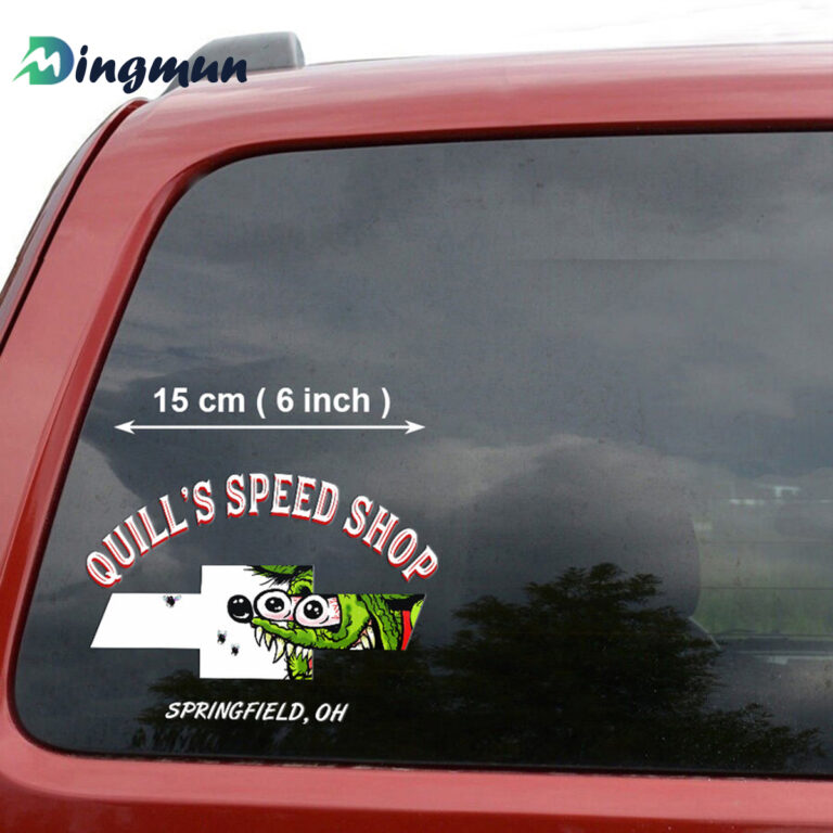 Personalized Chevy Rat Fink Rat Rod Door Vinyl Decals Sticker - Dingmun