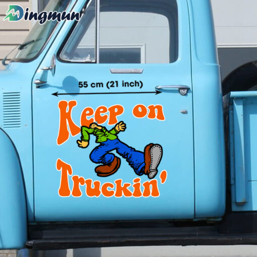 Keep On Truckin Decal For Rat Rod Car Door And Window - Dingmun