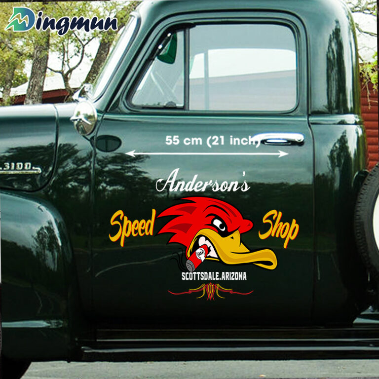 Personalized Custom Mr Horsepower Hot Rod Duck Vinyl Decals For Trucks ...