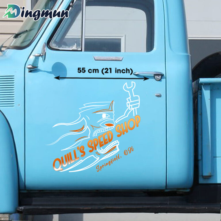 Large Personalized Hot Rod Pinstripe Vinyl Decals For Cars - Dingmun