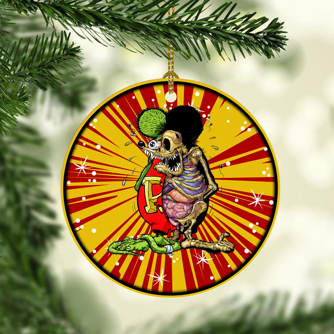 Rat Fink Hot Rod Christmas Tree Decorations - Dingmun