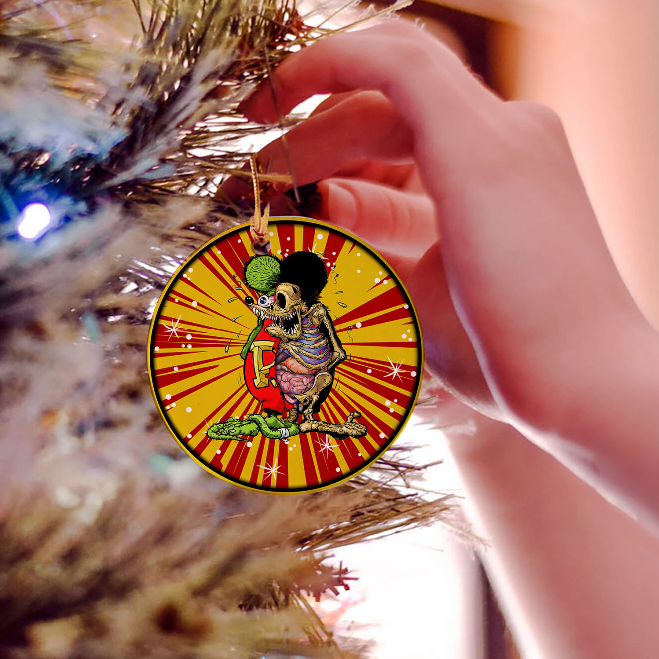 Rat Fink Hot Rod Christmas Tree Decorations - Dingmun