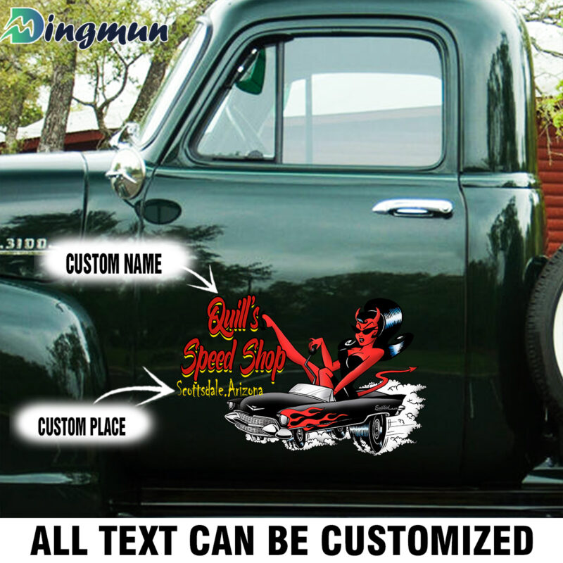 Personalized Pin Up Girls Decals - Dingmun