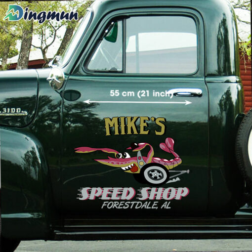 Personalized Hot Rod Vinyl Car Decals - Dingmun