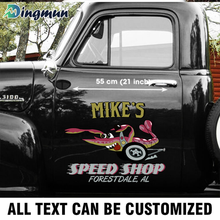 Personalized Hot Rod Vinyl Car Decals - Dingmun