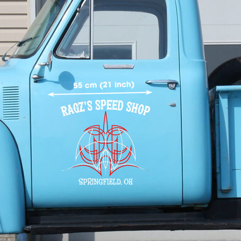 Personalized Hot Rod Pinstripe Decals - Dingmun