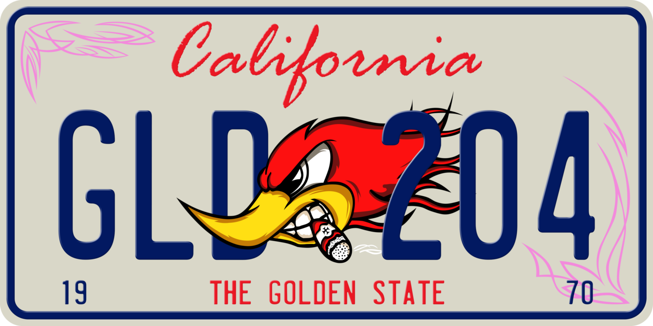 Hot Rod By Mr Horsepower License Plate - Dingmun