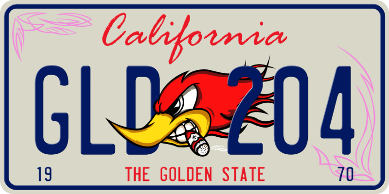 Hot Rod By Mr Horsepower License Plate - Dingmun