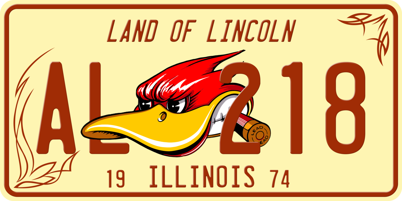 Custom Mr. Horsepower Old School License Plate - Dingmun
