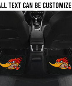 Personalized Speed And Chrome Hot Rod Shop Mr Horsepower Car Floor Mats Dingmun