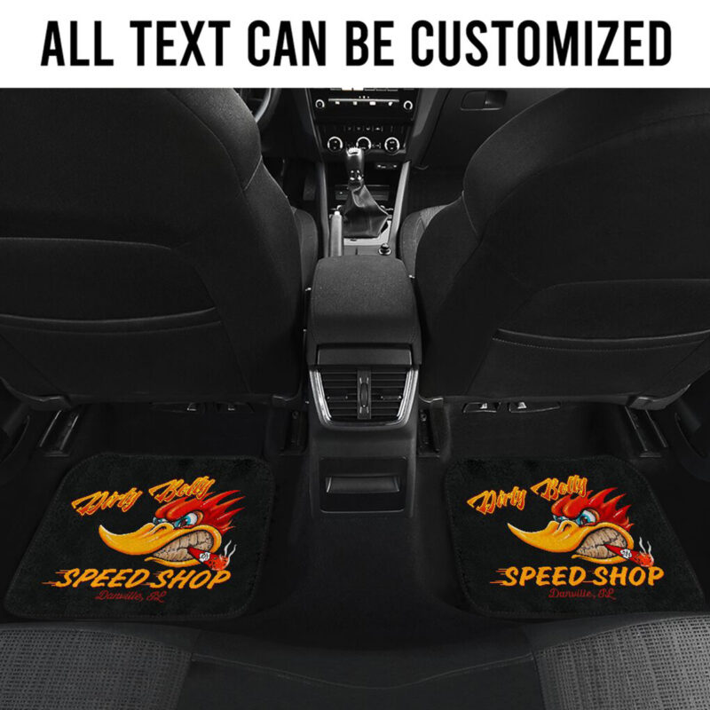 Hot Rod Garage Speed Shop Old School Mr Horsepower Car Floor Mats - Dingmun