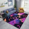 Retro Vintage 80s Fashion Style Abstract Seamless Pattern Area Rugs ...