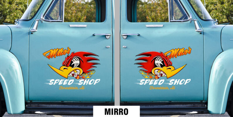 Personalized Speed Shop Hot Rod Shop Mr Horsepower Sticker - Dingmun