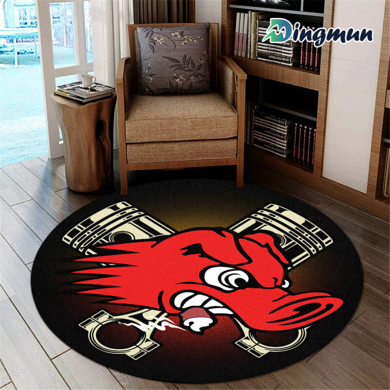 Clay Smith Hams Buena Pork Hot Rod Round Rug - Dingmun